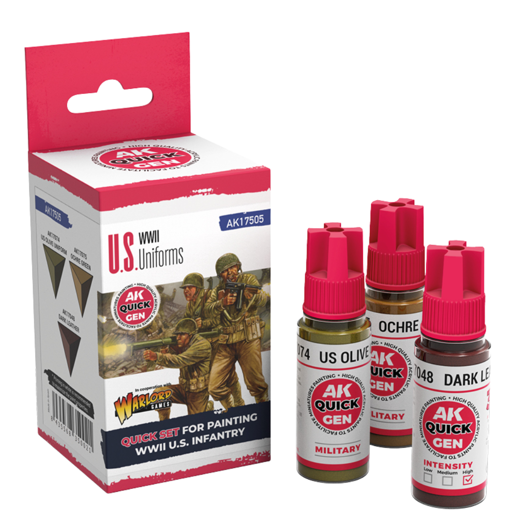 AK Interactive - Quick Gen - U.S. Uniforms (Set) – Top Shelf Collection