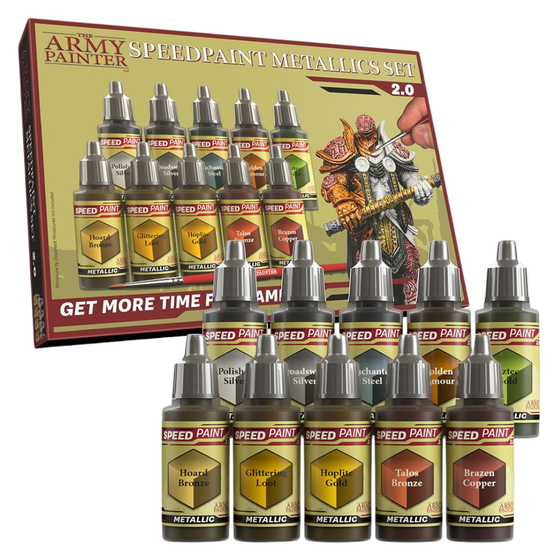 Army Painter - Paint Set - Speedpaint Metallics Set 2.0 – Top Shelf ...