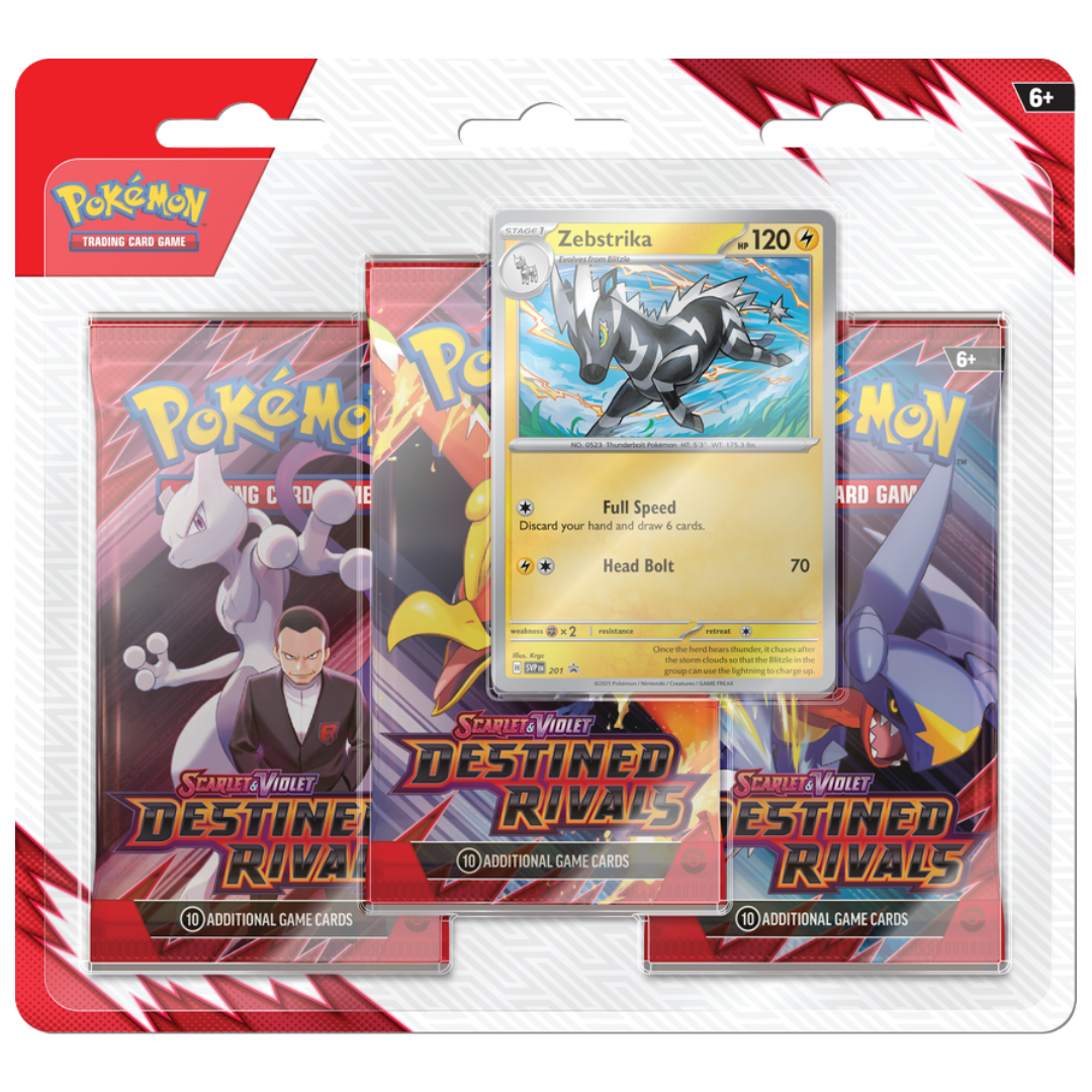 Pokemon - Destined Rivals - 3 Pack Blister (ASSORTED) – Top Shelf ...